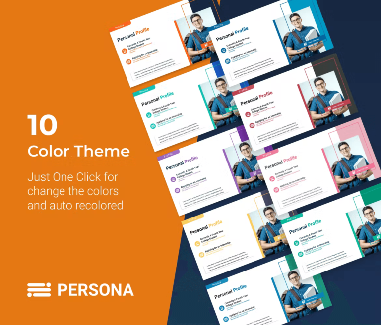 PERSONA – Professional CV Presentation Template – MasterBundles