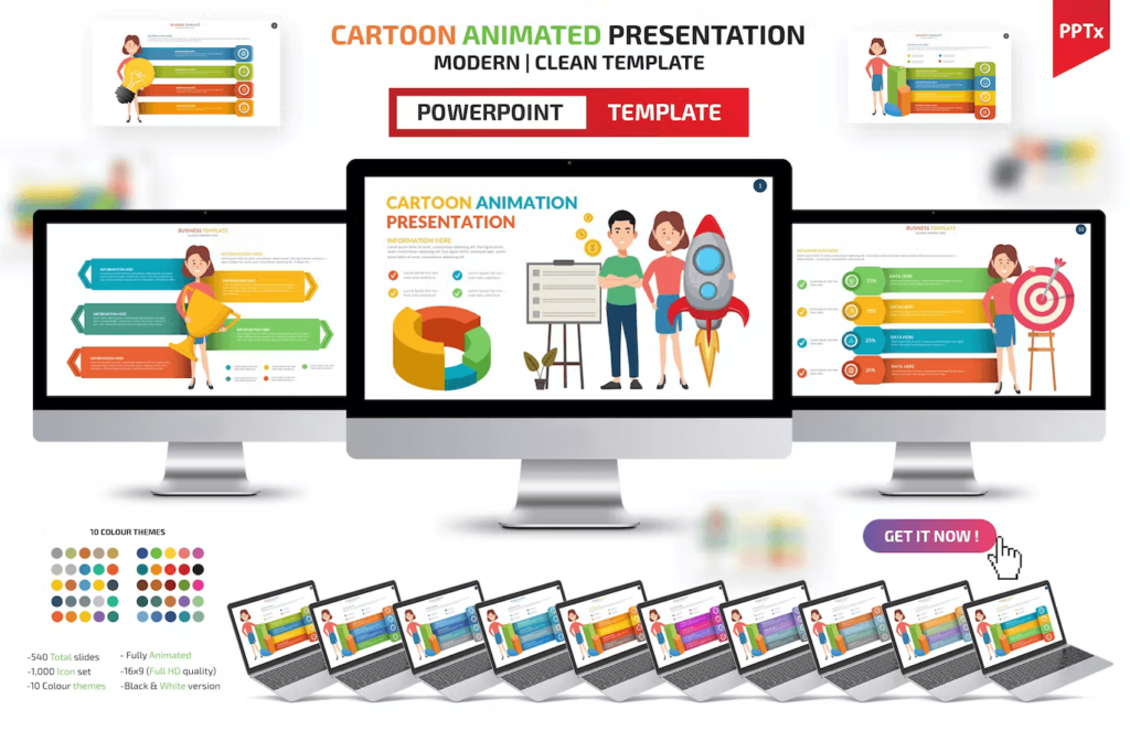 Cartoon Powerpoint Presentation – MasterBundles