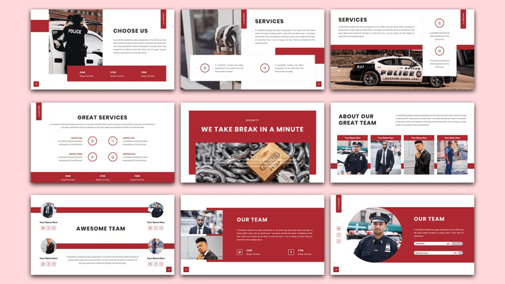 Guardian - Security PowerPoint Template – MasterBundles