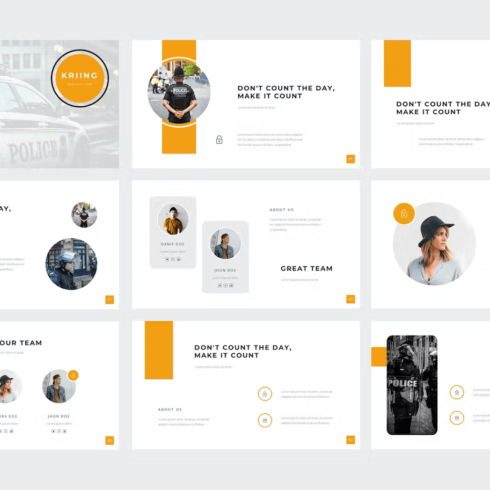 Kriing - Security PowerPoint Template | Master Bundles