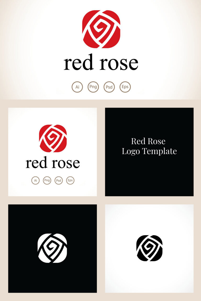 Red Rose Logo Template – MasterBundles