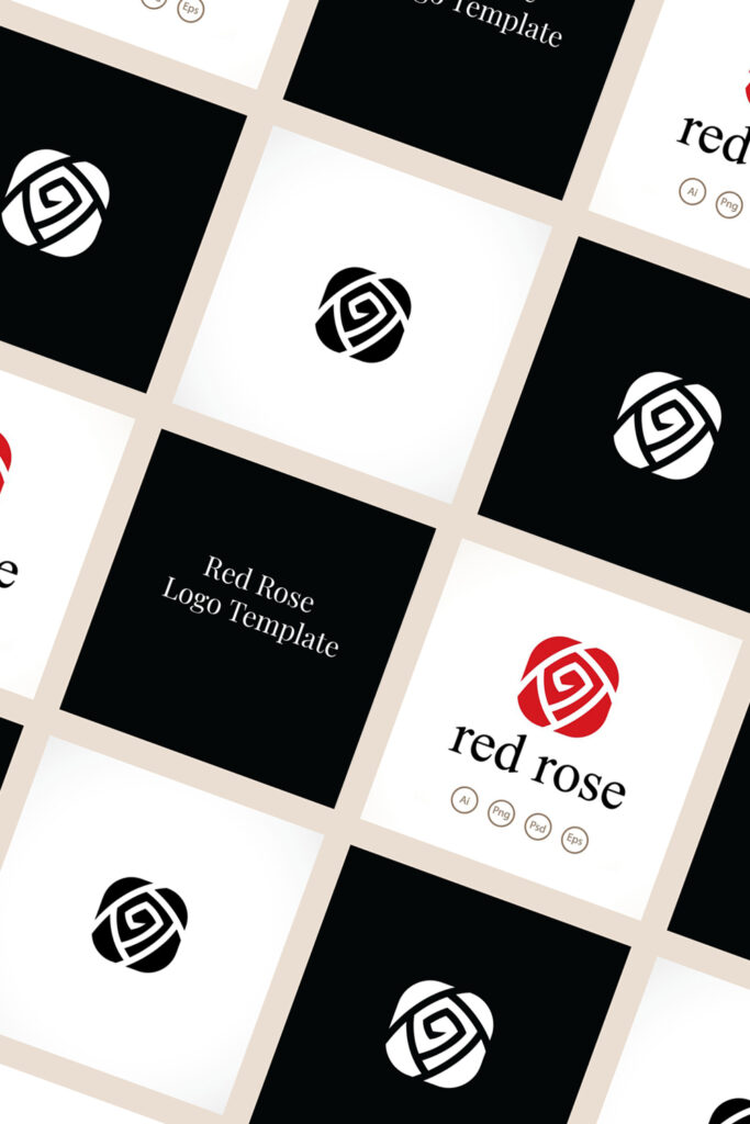 Red Rose Logo Template – MasterBundles