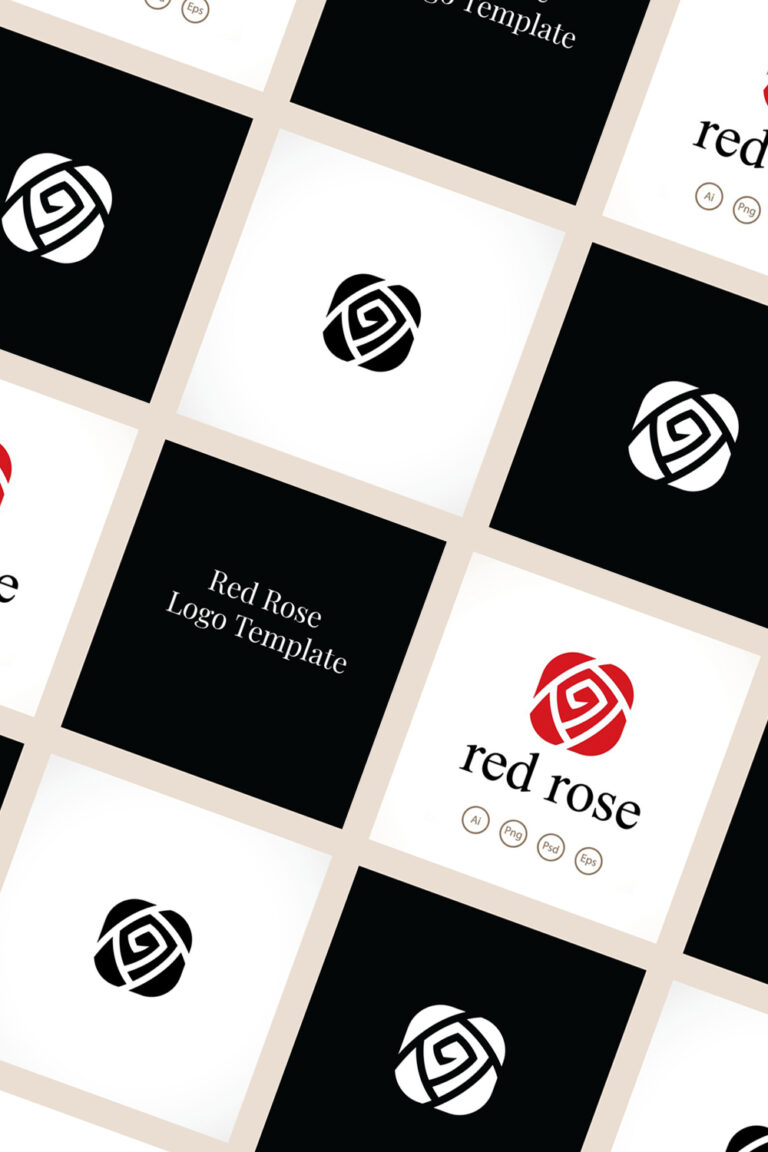 Red Rose Logo Template – MasterBundles