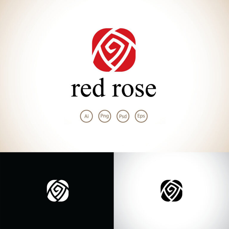 Red Rose Logo Template – MasterBundles