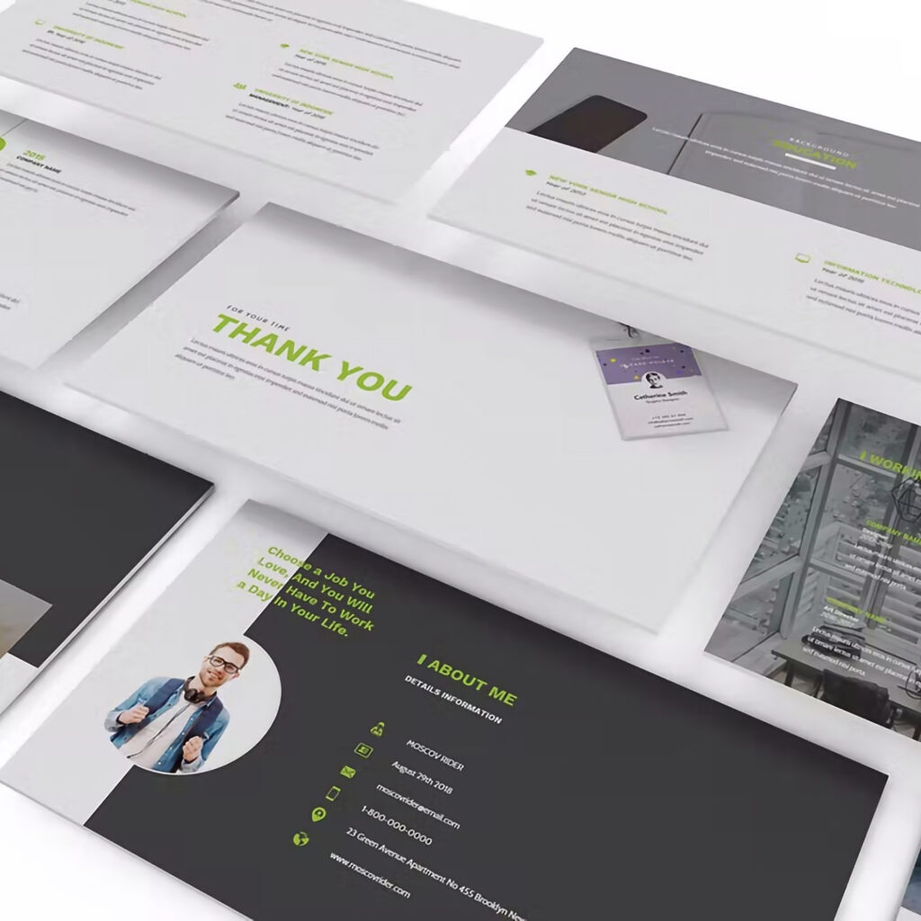 Resume CV Powerpoint Template – MasterBundles