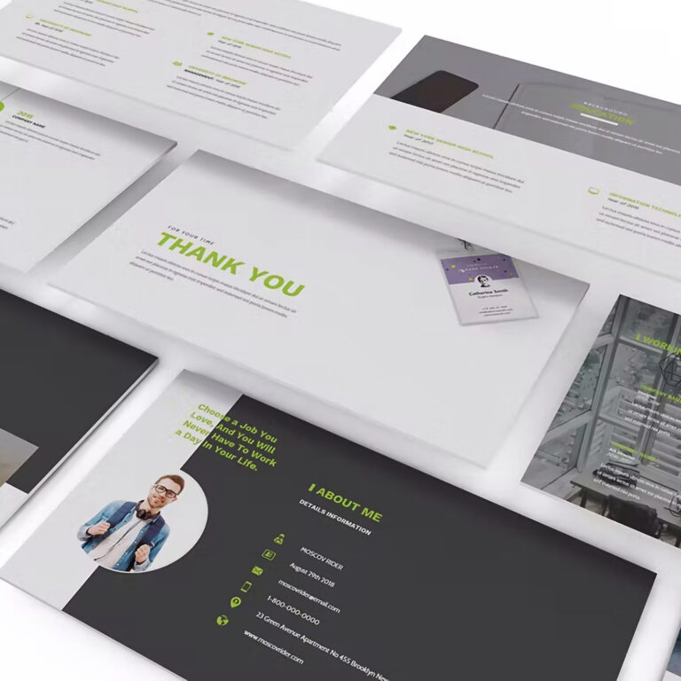 Resume CV Powerpoint Template – MasterBundles