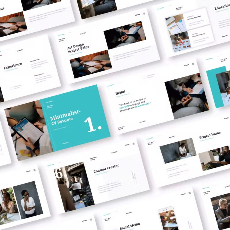 Resume Powerpoint Presentation Template – MasterBundles
