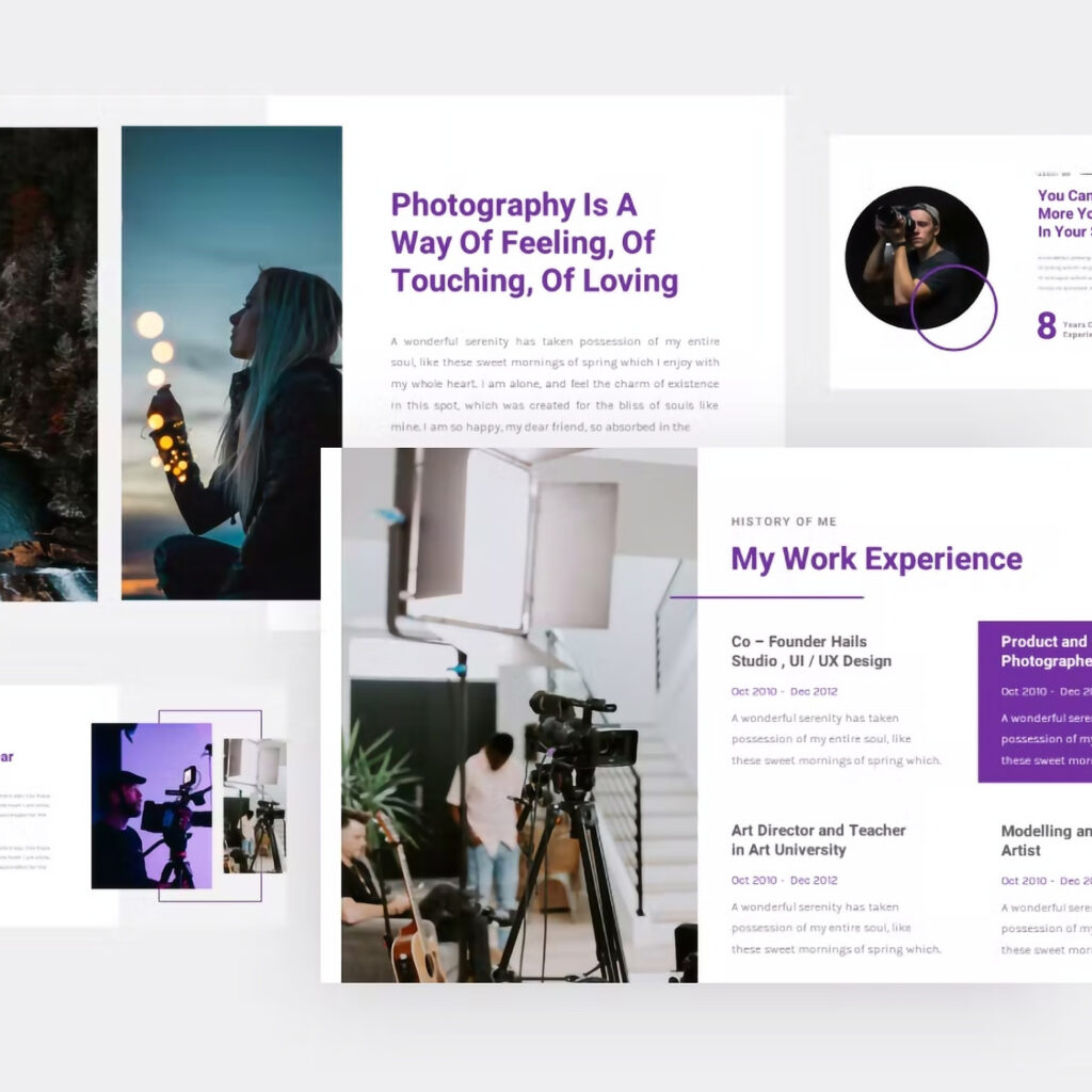 Resume Powerpoint Presentation Template 30 Slides – MasterBundles