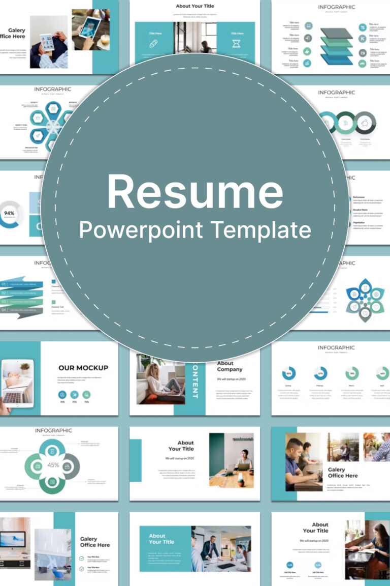 Resume Powerpoint Template 150+ Total Slides – MasterBundles