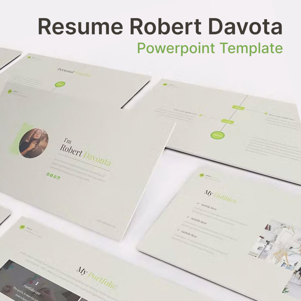 Resume Robert Davota Powerpoint Template – MasterBundles