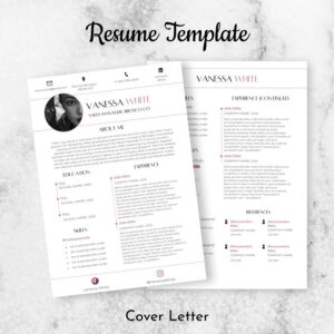 Resume Template , Cover Letter – MasterBundles