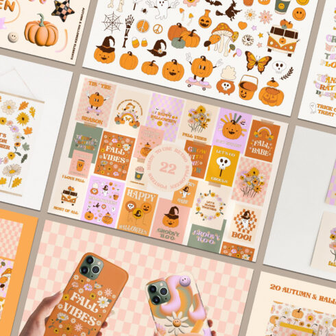 Retro Autumn & Halloween Collection – MasterBundles