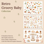 Retro Groovy Baby Collection – MasterBundles