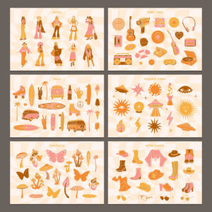 Retro Groovy Vibes Collection – MasterBundles