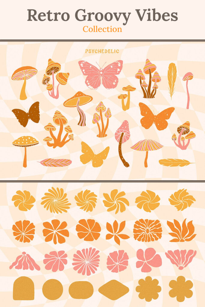 Retro Groovy Vibes Collection – MasterBundles
