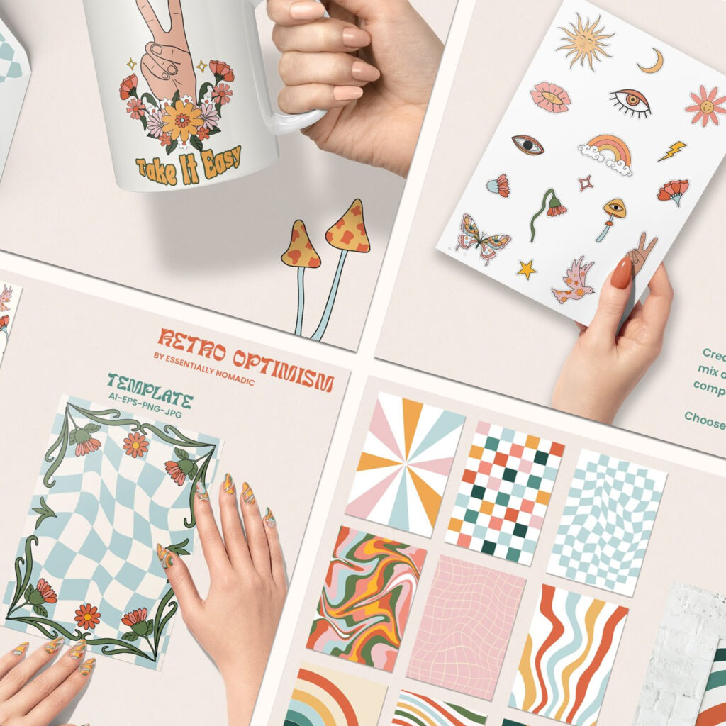 Retro Optimism Graphic Collection – MasterBundles