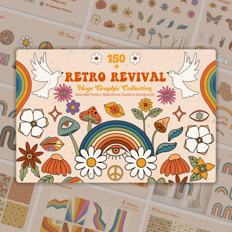 Retro Revival 70s Graphic Collection – MasterBundles