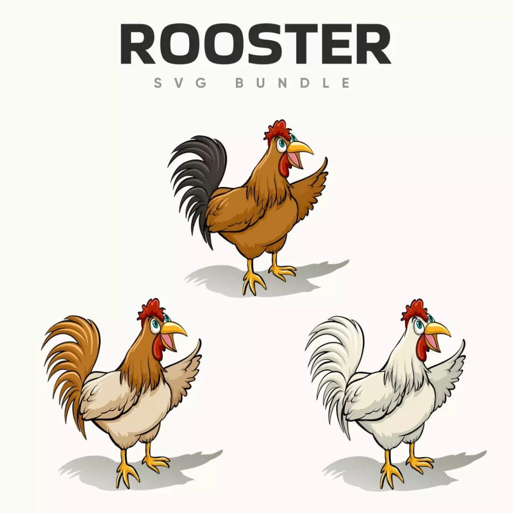 Rooster & Chicken SVG Bundle – MasterBundles