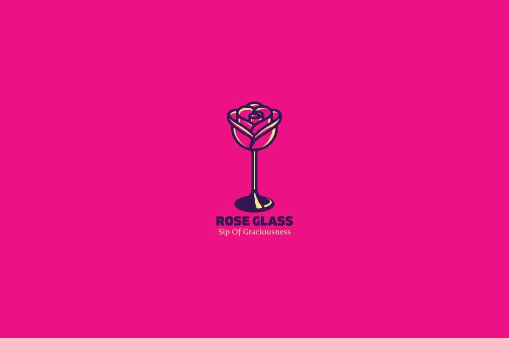 Rose Glass Logo Template – MasterBundles