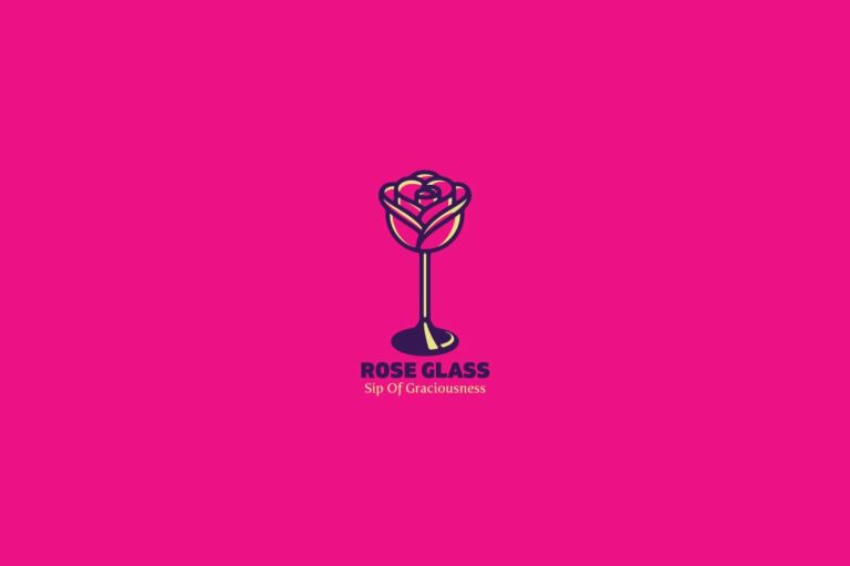 Rose Glass Logo Template – MasterBundles
