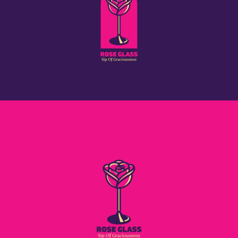 Rose Glass Logo Template | Master Bundles