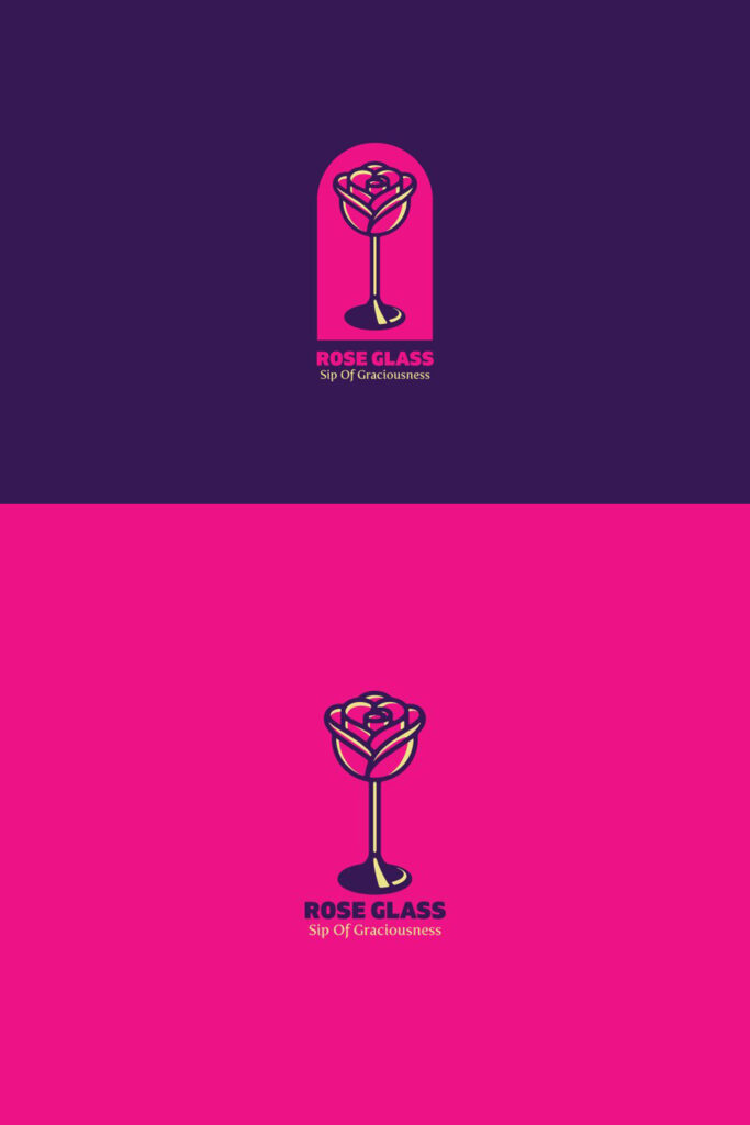 Rose Glass Logo Template – MasterBundles