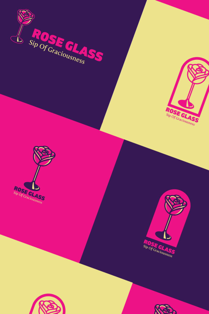 Rose Glass Logo Template – MasterBundles