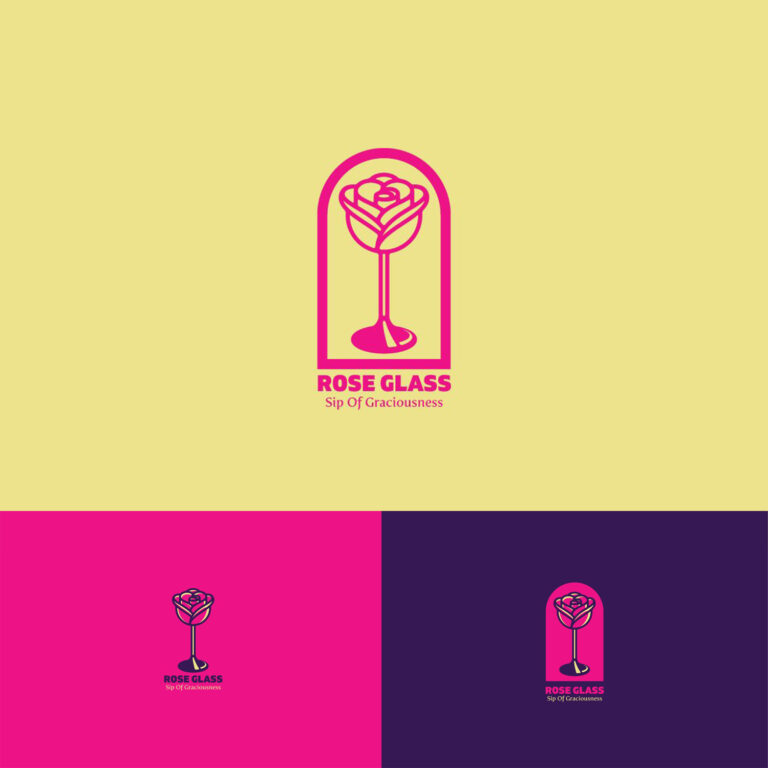 Rose Glass Logo Template – MasterBundles