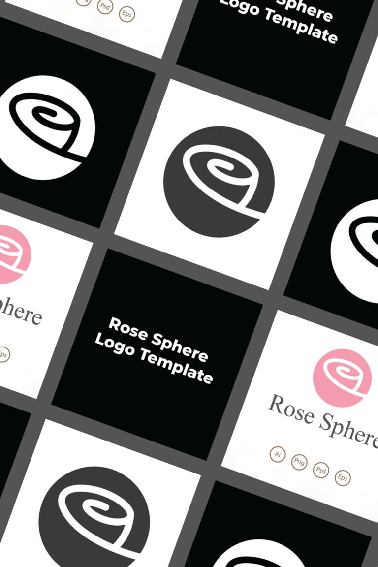Rose Sphere Logo Template – MasterBundles