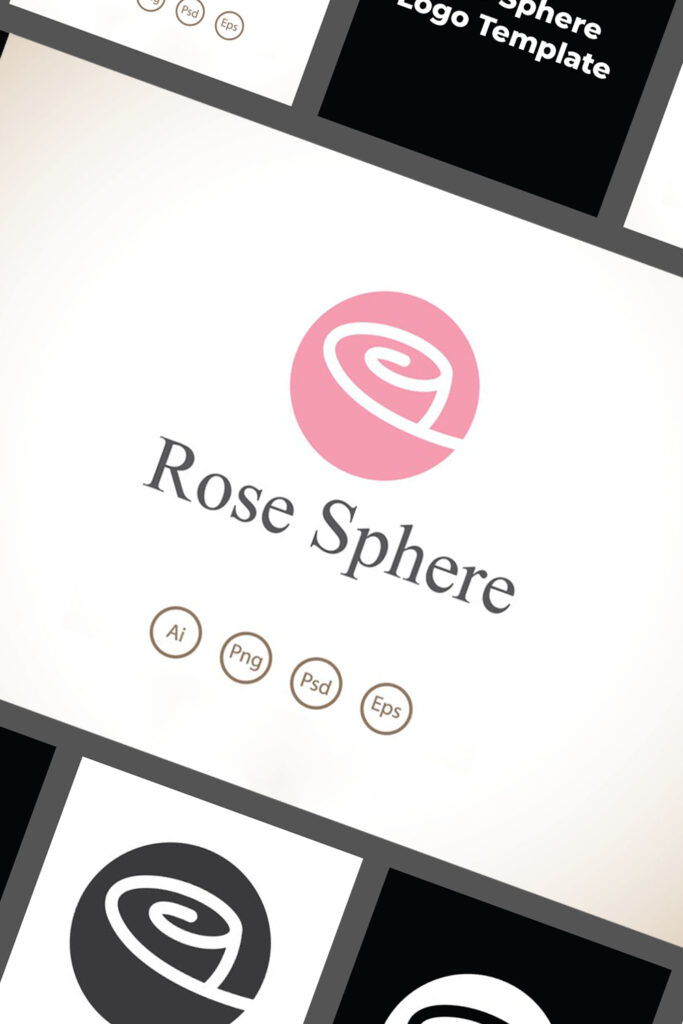 Rose Sphere Logo Template – MasterBundles