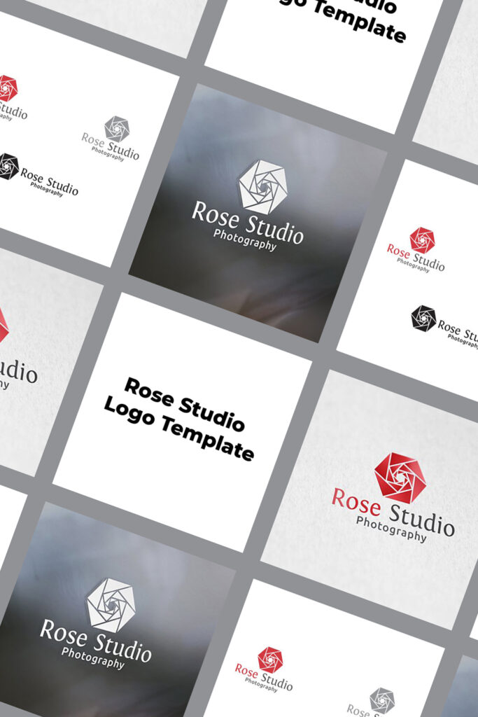 Rose Studio - Logo Template – MasterBundles