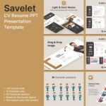 Savelet – CV Resume PPT Presentation Template – MasterBundles