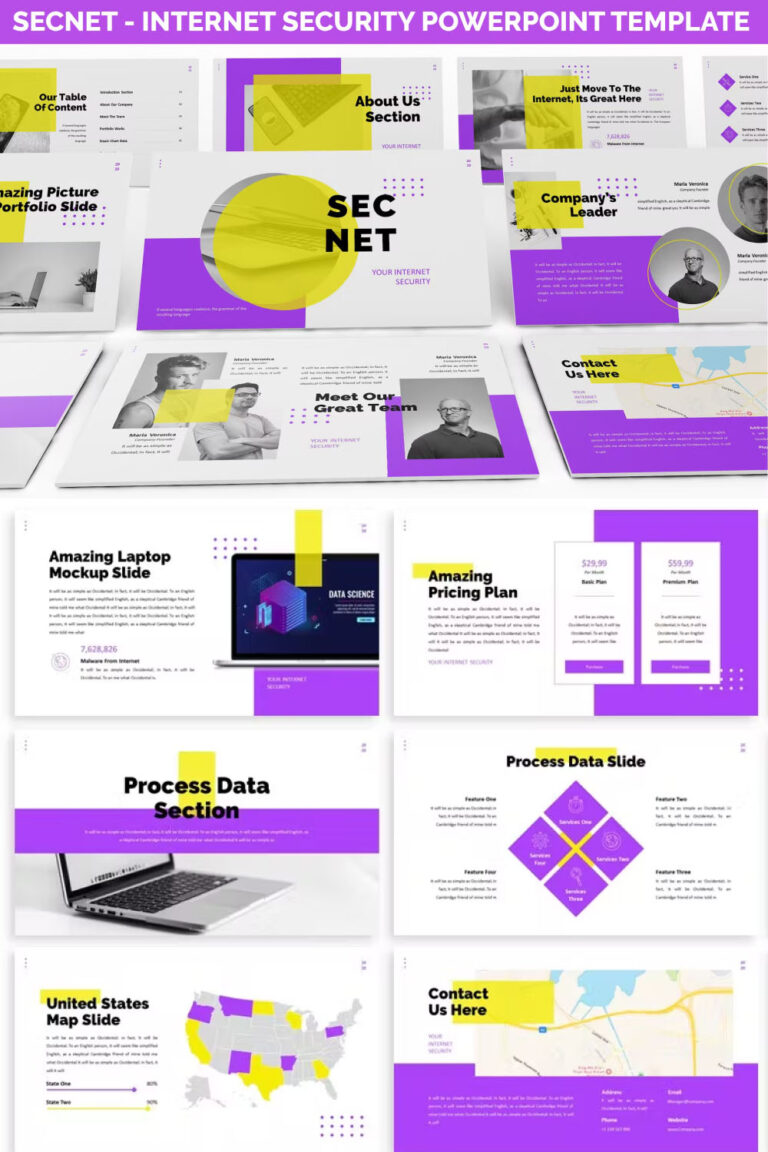 Secnet - Internet Security Powerpoint Template – MasterBundles