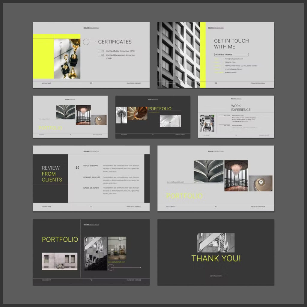 Simple Resume Presentation – MasterBundles