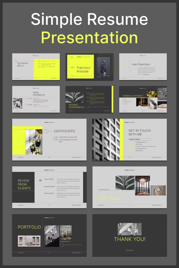 Simple Resume Presentation – MasterBundles