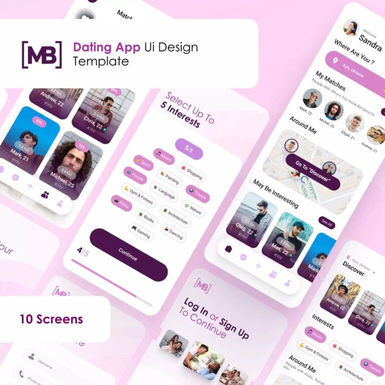 Dating UI Kits Bundle – MasterBundles