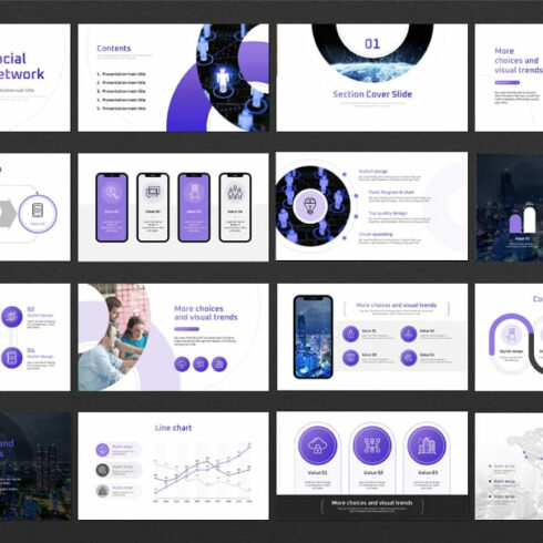 Social Network PPT Template | Master Bundles