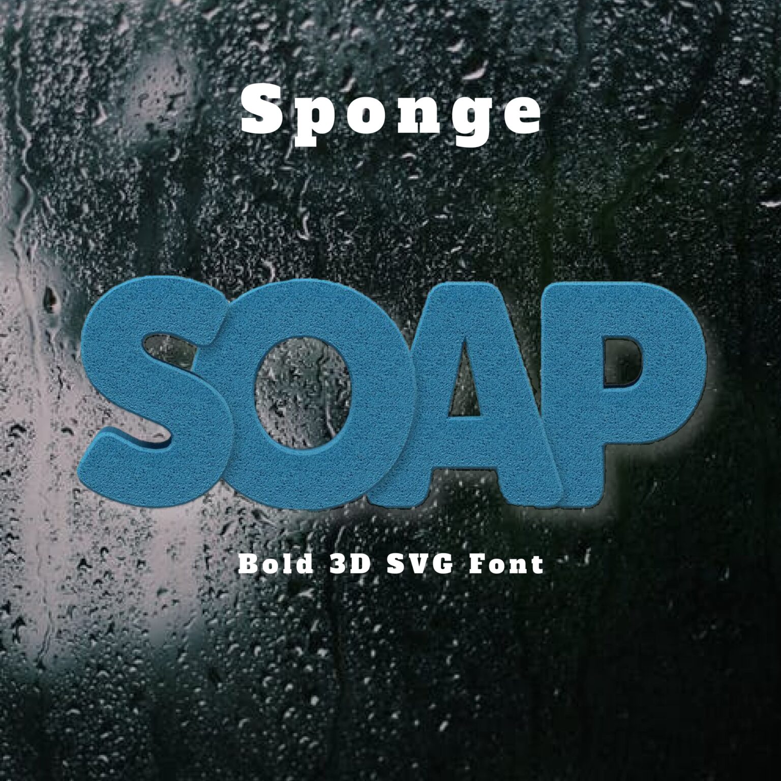 Sponge - Bold 3D SVG Font – MasterBundles