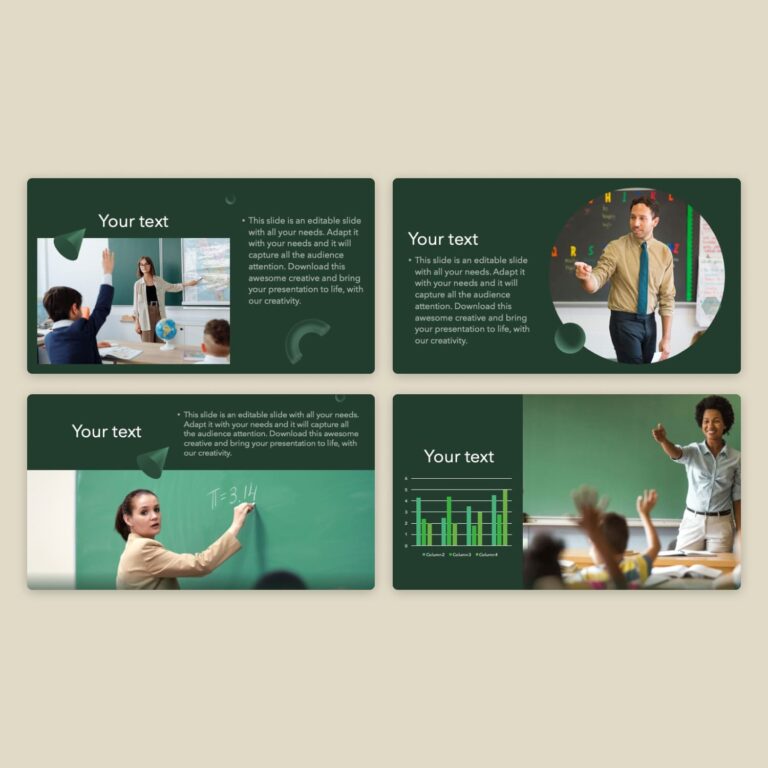 Teacher Powerpoint Templates Free: 5 Slides – MasterBundles