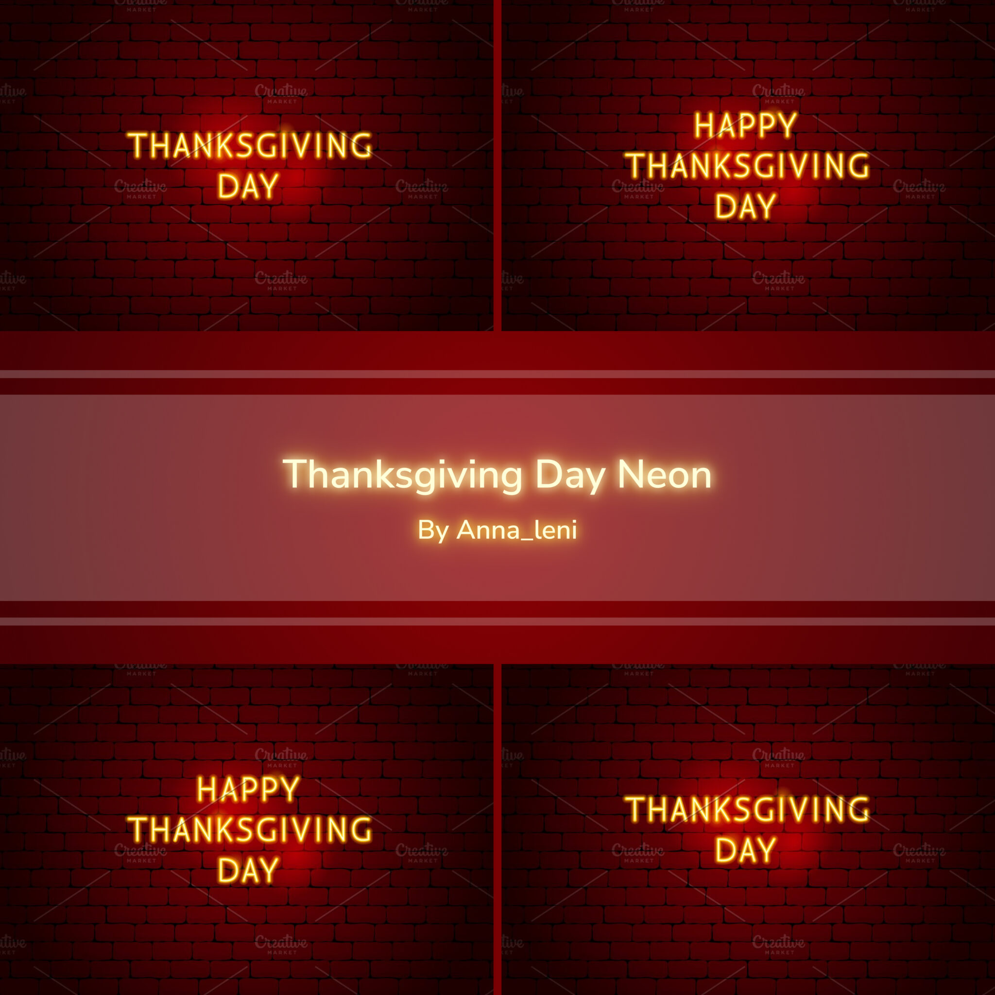 Thanksgiving Day Neon – MasterBundles