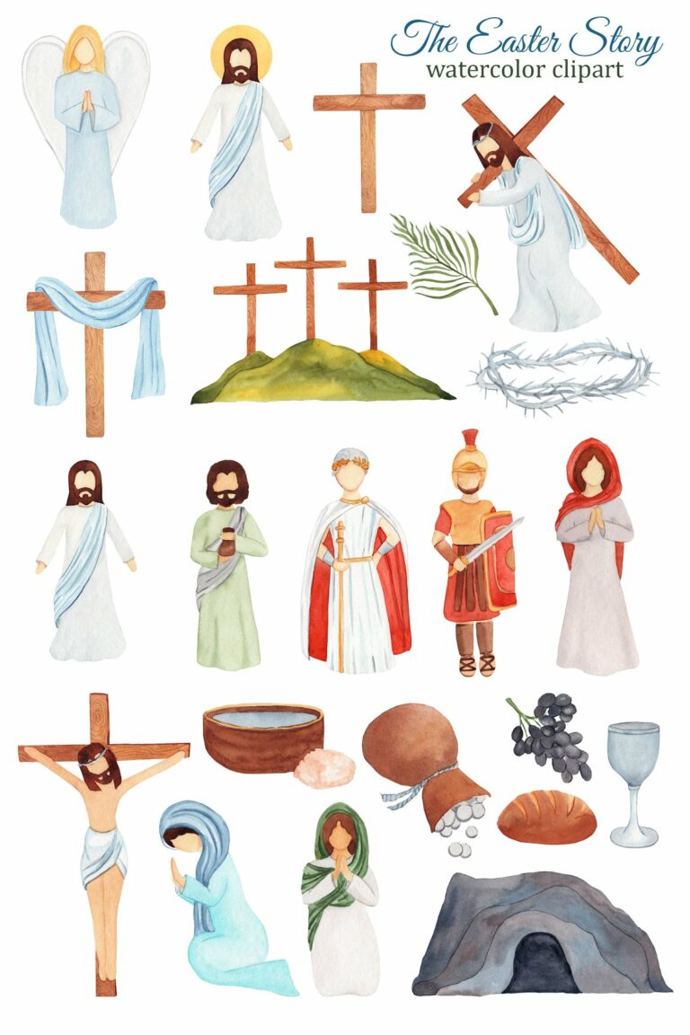 Easter Story Religious Clipart – MasterBundles