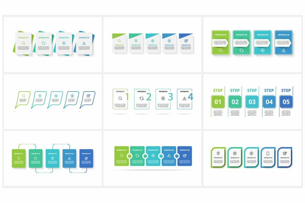 Rectangles Animated Infographics – MasterBundles