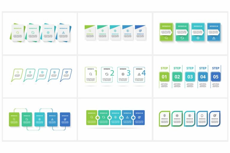 Rectangles Animated Infographics – MasterBundles