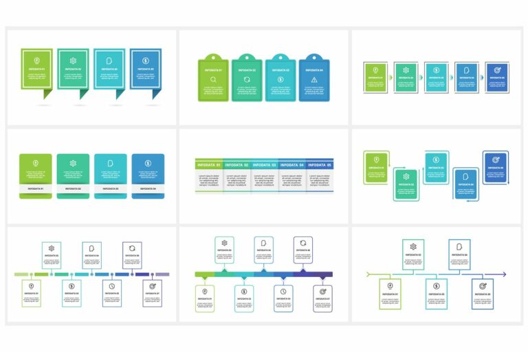 Rectangles Animated Infographics – MasterBundles