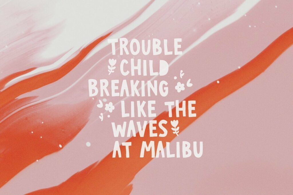 Trouble Child Display SVG Font – MasterBundles