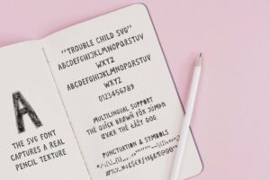 Trouble Child Display SVG Font – MasterBundles