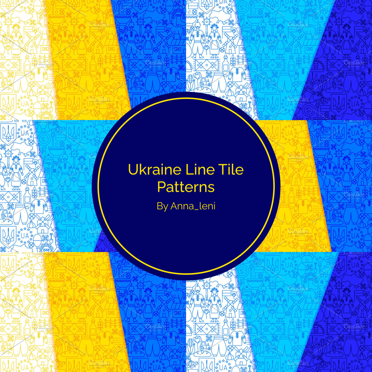 Ukraine Line Tile Patterns – MasterBundles