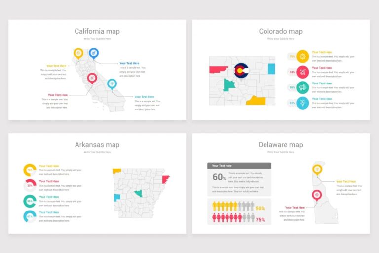USA Counties Maps PowerPoint Template – MasterBundles