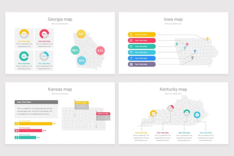 USA Counties Maps PowerPoint Template – MasterBundles