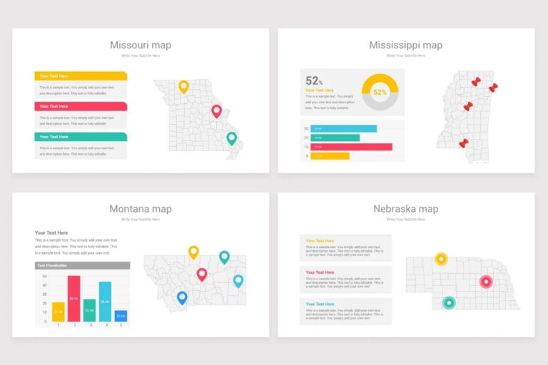USA Counties Maps PowerPoint Template – MasterBundles